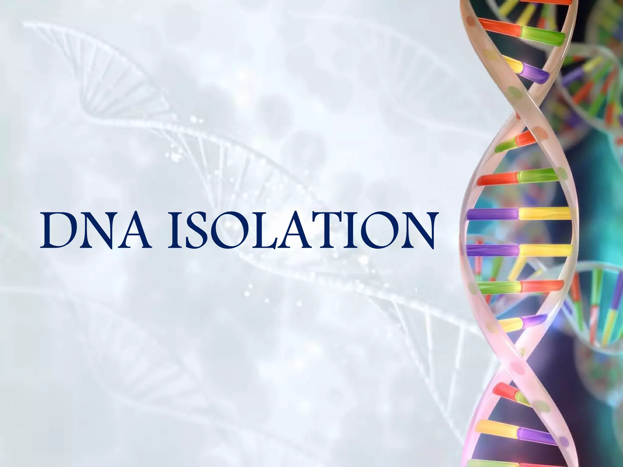 Dna isolation | PPTX