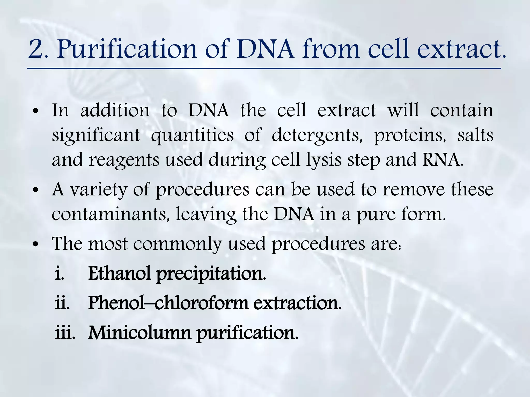 Dna isolation | PPTX