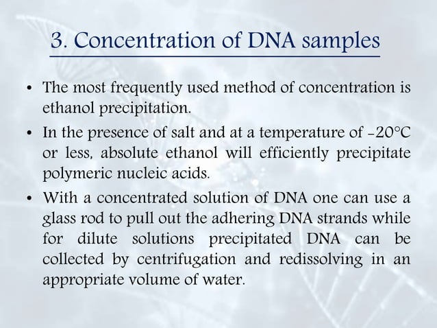 Dna isolation | PPTX