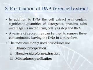 Dna isolation | PPTX