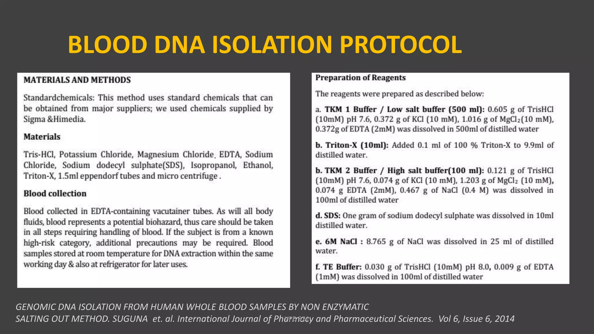 Dna isolation Principle | PPTX