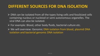 Dna isolation Principle | PPTX