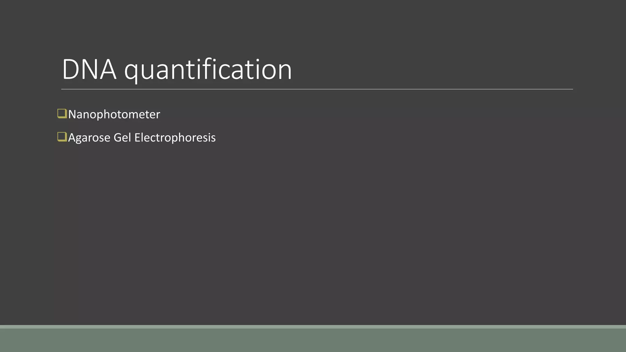 Isolation of plant genomic DNA | PPTX
