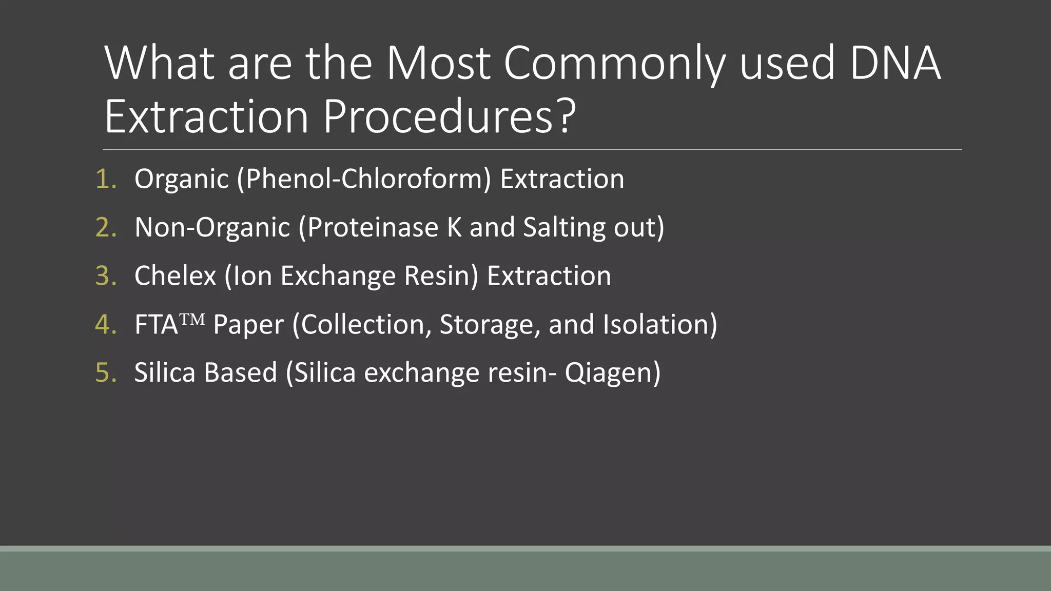 Isolation of plant genomic DNA | PPTX