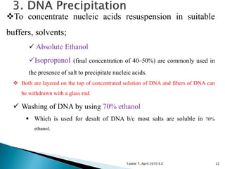 Dna isolation from various sources | PDF