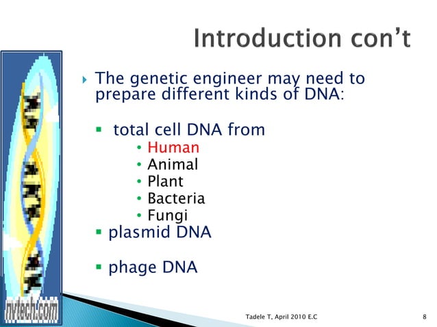 Dna isolation from various sources | PDF | Chemistry | Science