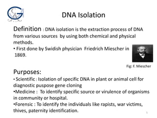 Basics of DNA isolation | PDF