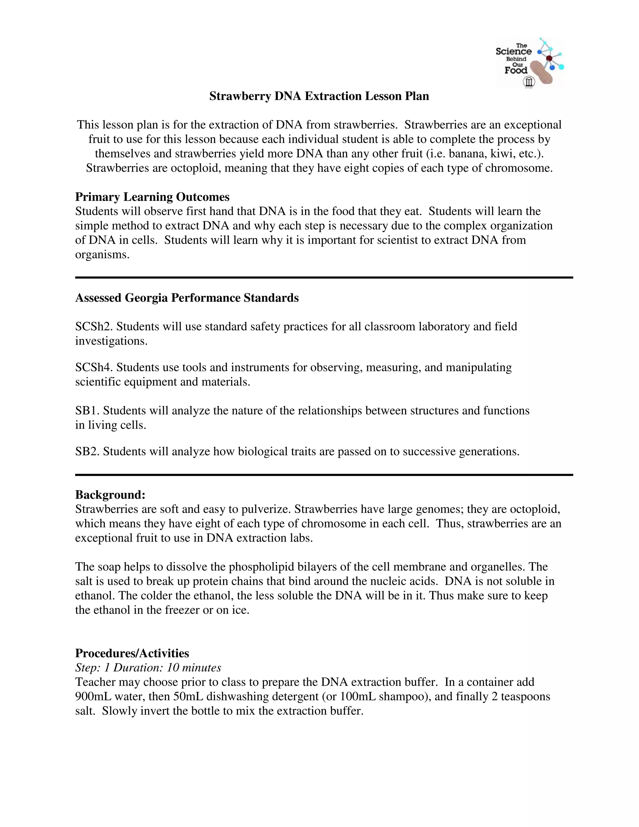 Dna lab strawberry from msmartin | PDF