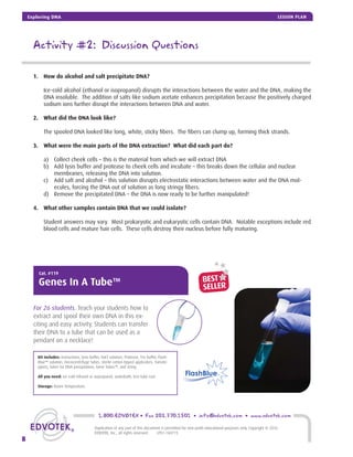 Exploring DNA Lesson Plan | PDF