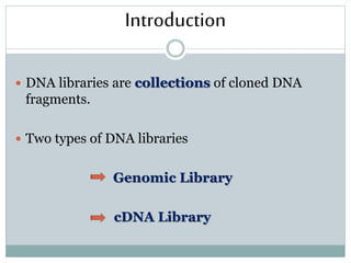 DNA Libraries | PPTX