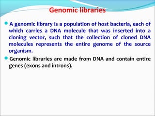 Dna libraries | PPT