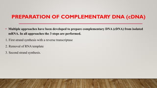 DNA Libraries / Genomic DNA vs cDNA .pdf