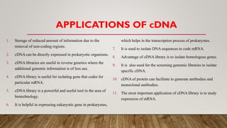 DNA Libraries / Genomic DNA vs cDNA .pdf