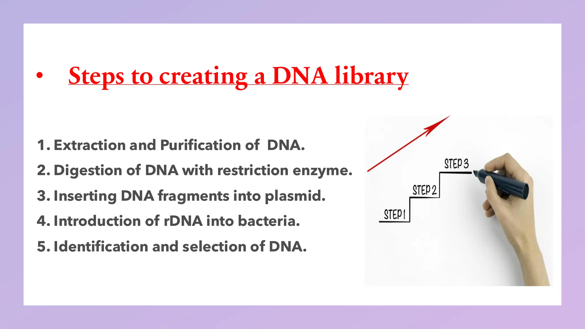 DNA library . ppt construction and application | PDF