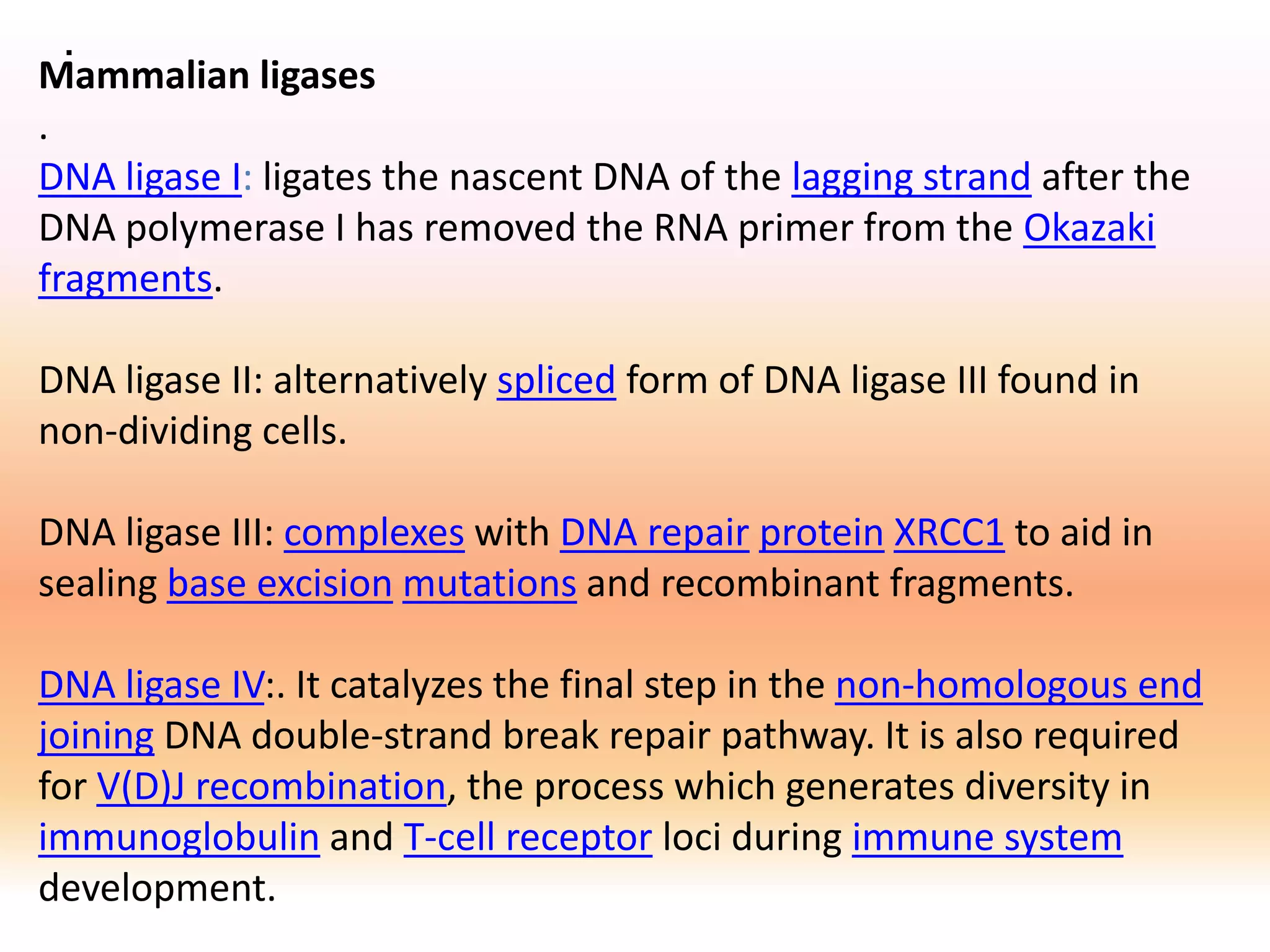 Dna ligase | PPTX