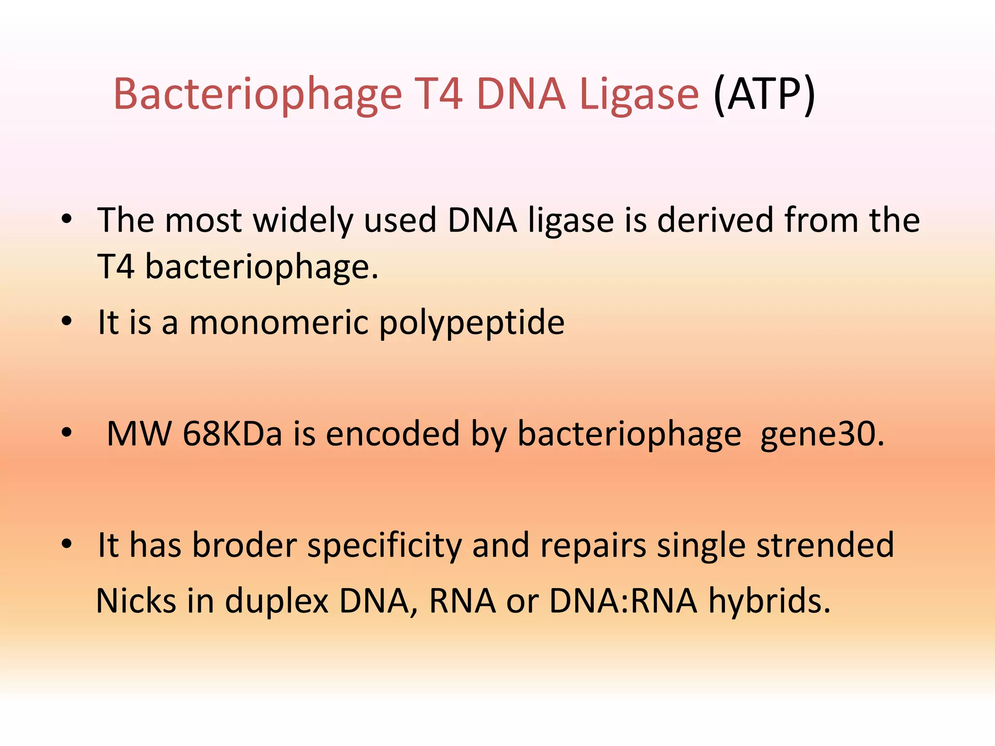 Dna ligase | PPTX