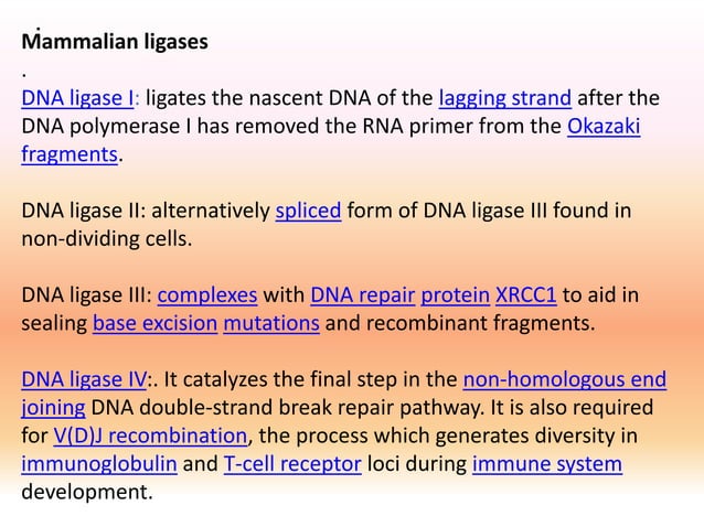 Dna ligase | PPTX