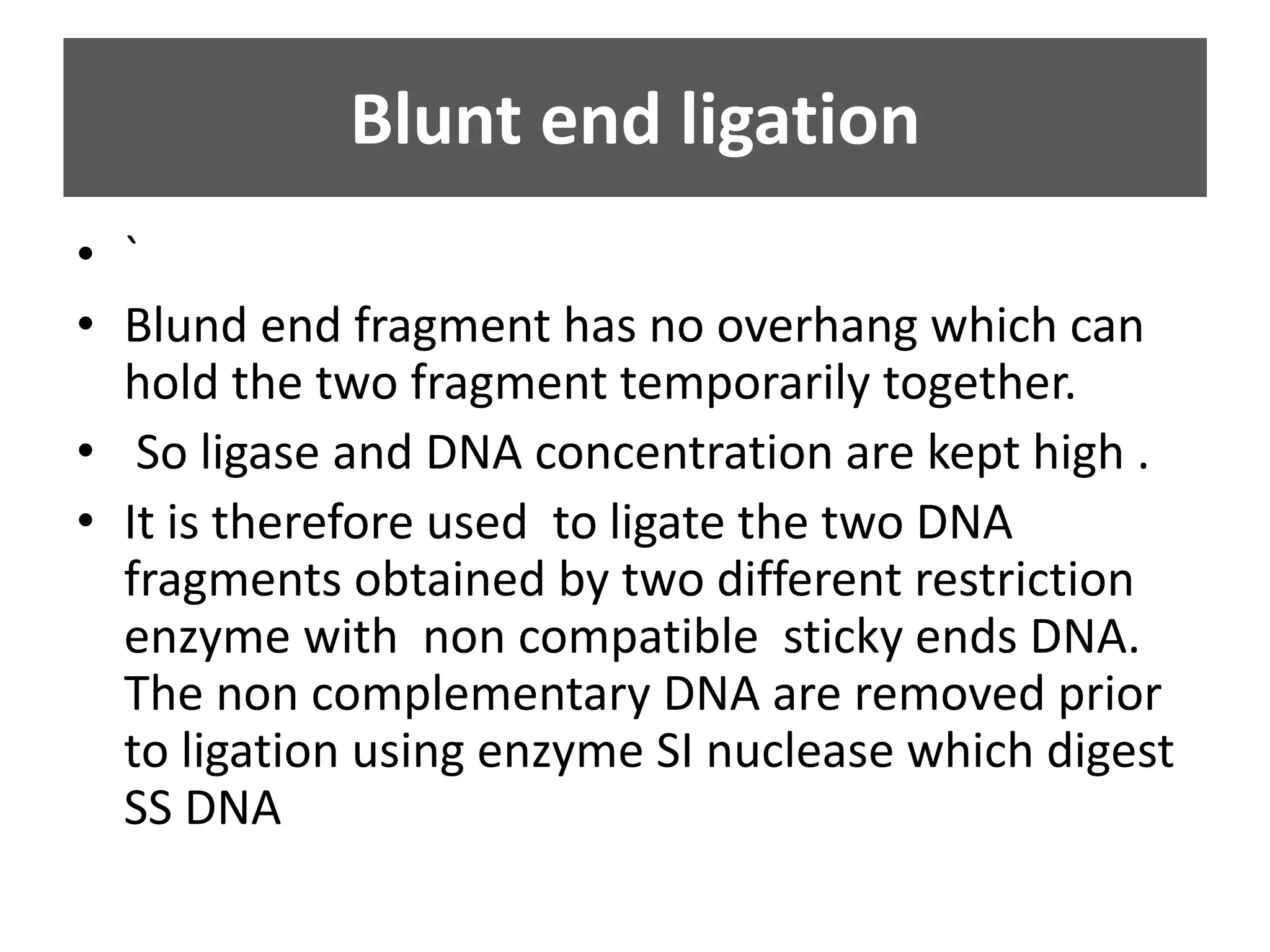 DNA ligase enzymes | PPT