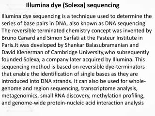 DNA sequencing methods | PPT