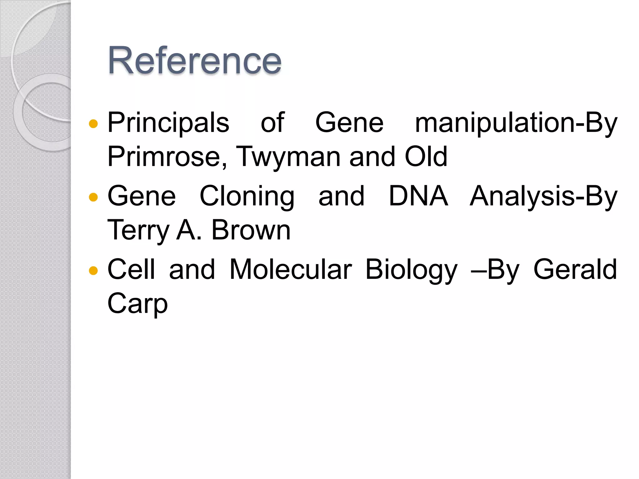 Dna manipulation enzymes | PPTX
