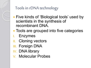 Dna manipulation enzymes | PPTX