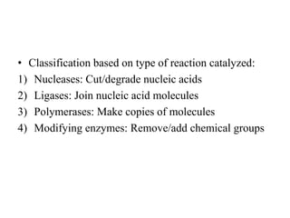 DNA manipulative enzymes | PPTX