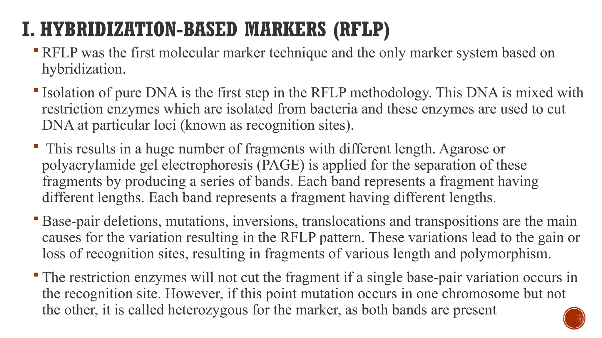 DNA markers complete details and types of DNA Markers | PPTX