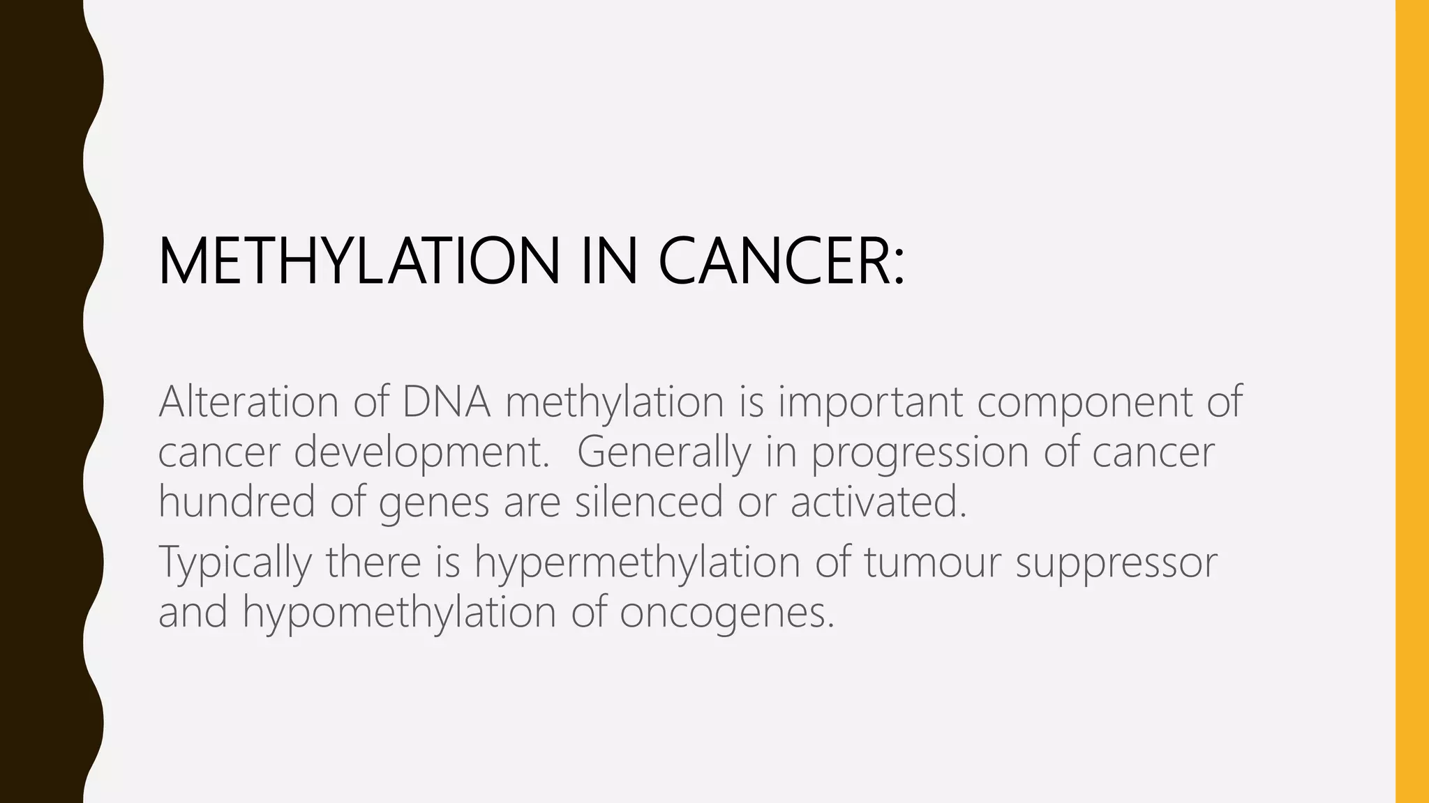 Dna methylation ppt | PPTX