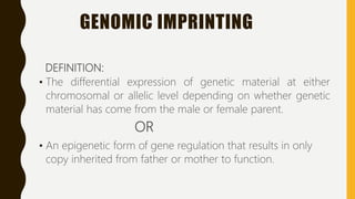 Dna methylation ppt | PPTX