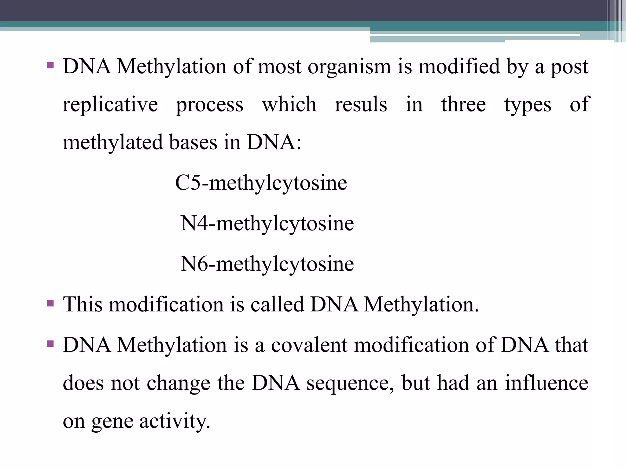 Dna methylation | PPTX