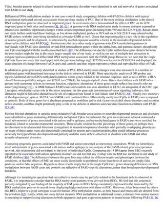 Dna methylation signature of human fetal alcohol spectrum disorder | epigenetics & chromatin ...