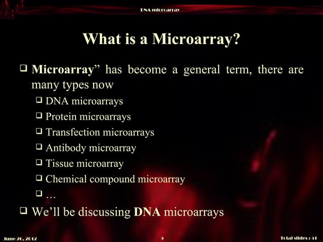 DNA microarray | PPT