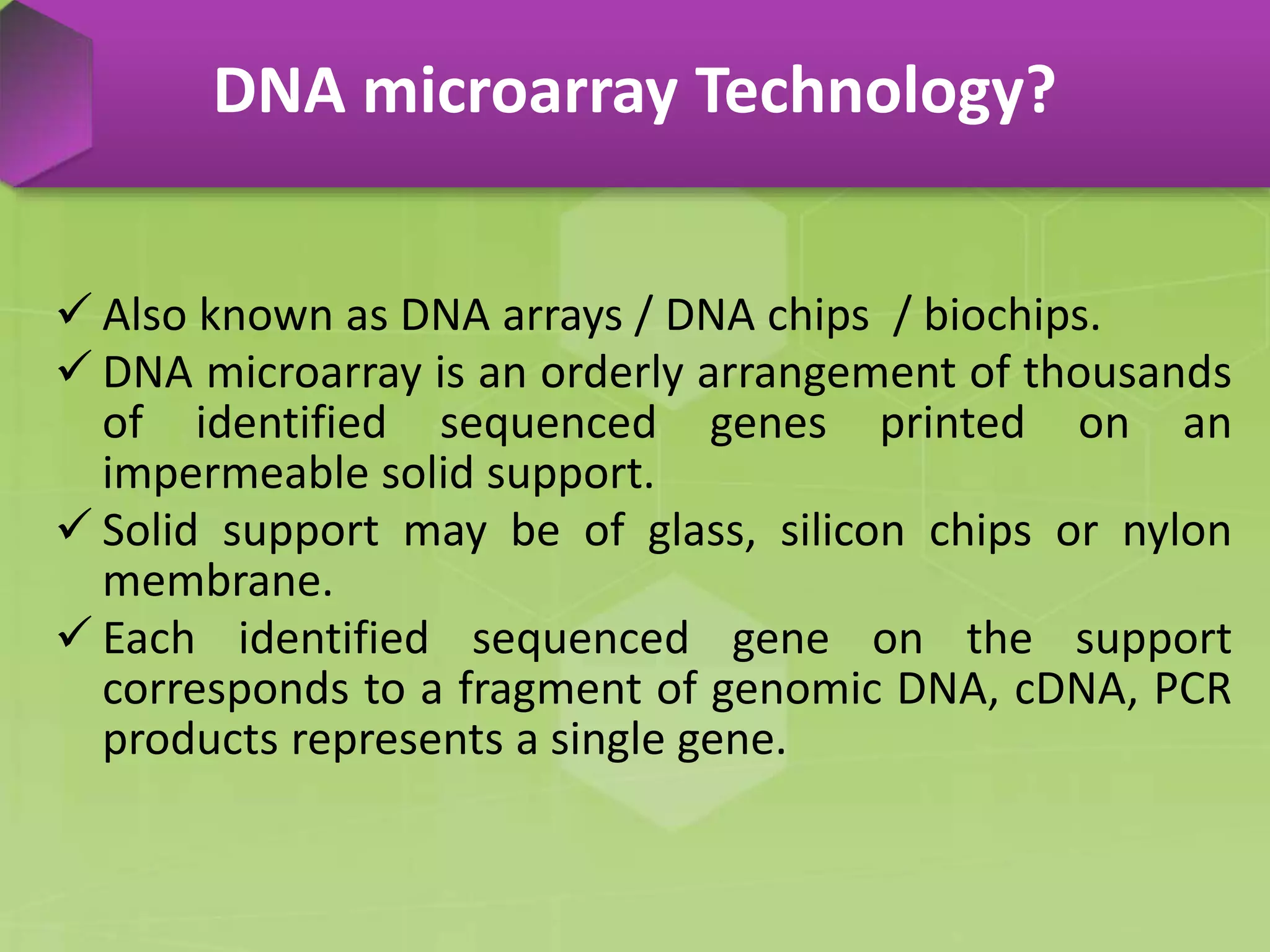 Dna microarray | PPT