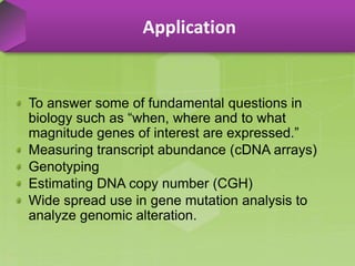 Dna microarray | PPT