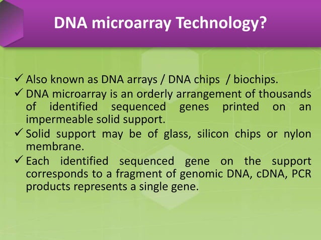 Dna microarray | PPT