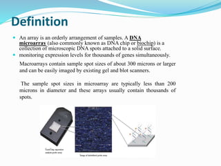 DNA micro array by kk sahu | PPTX | Biological Sciences | Science