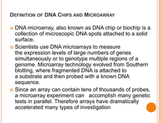 DNA CHIPS AND MICROARRAY.pptx