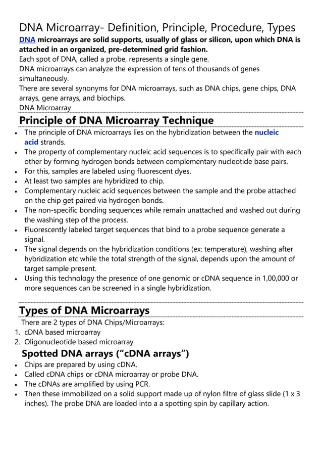 Dna Microarray Analysis In Proteomics Bio Informatics Pdf