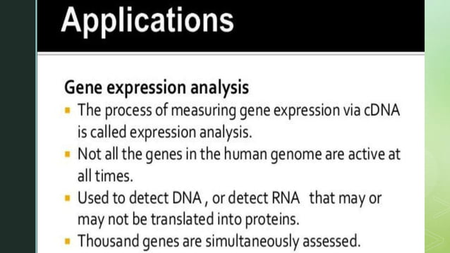 Dna Microarray Technique In Pathology Pptx