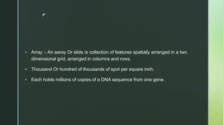 DNA Microarray technique in pathology .pptx