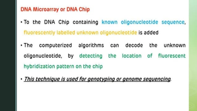 DNA Microarray technique in pathology .pptx