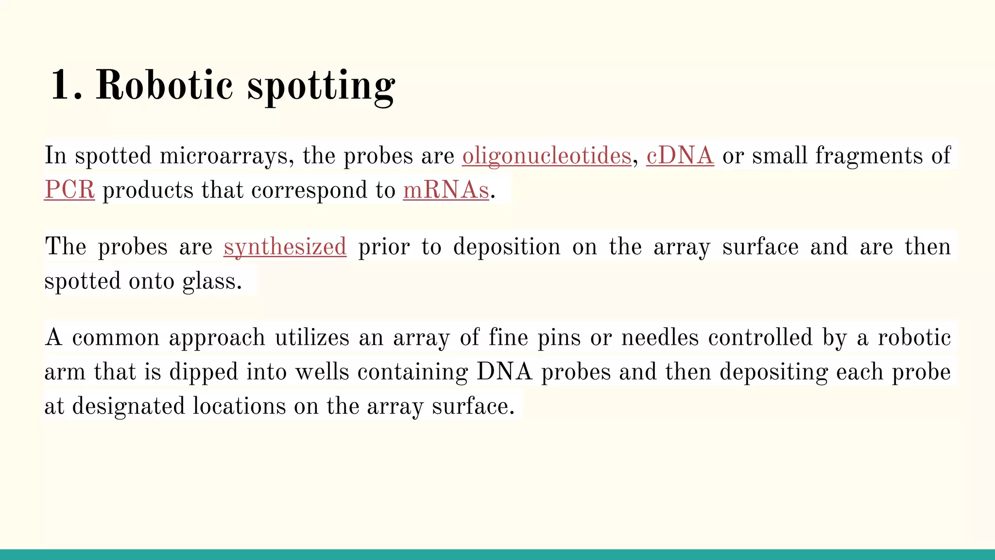 DNA microarray Technique | PPTX | Chemistry | Science