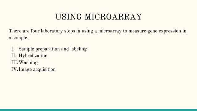 DNA microarray Technique | PPT