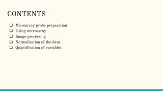 DNA microarray Technique | PPTX | Chemistry | Science