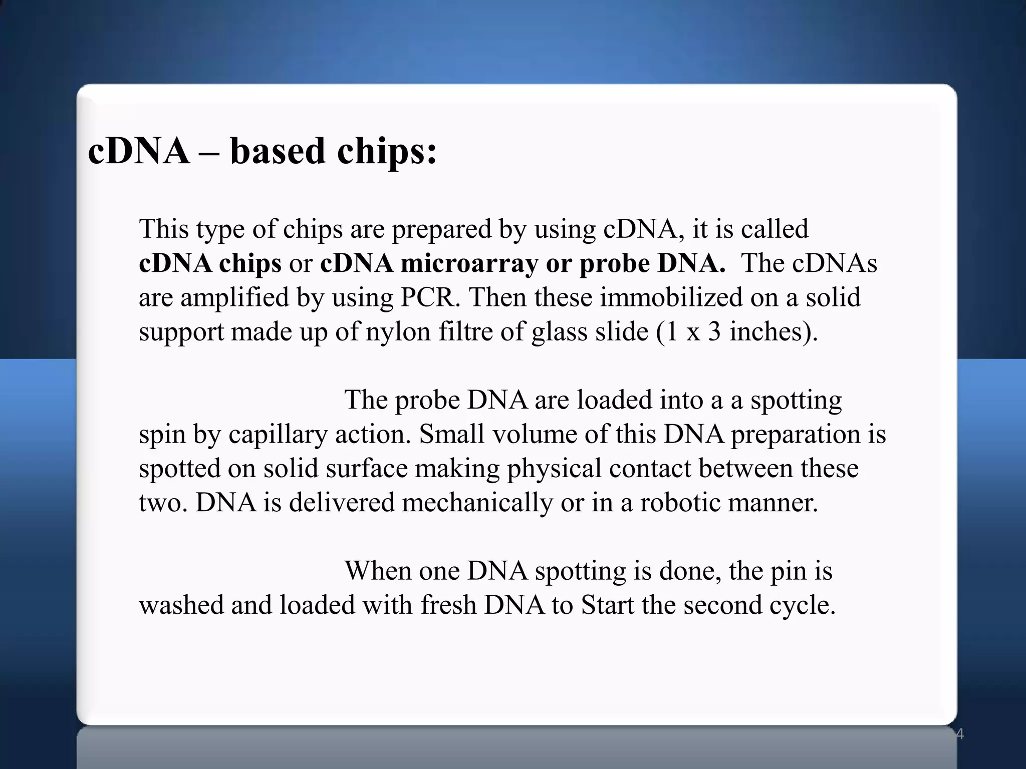 Dna microarray (dna chips) | PPTX