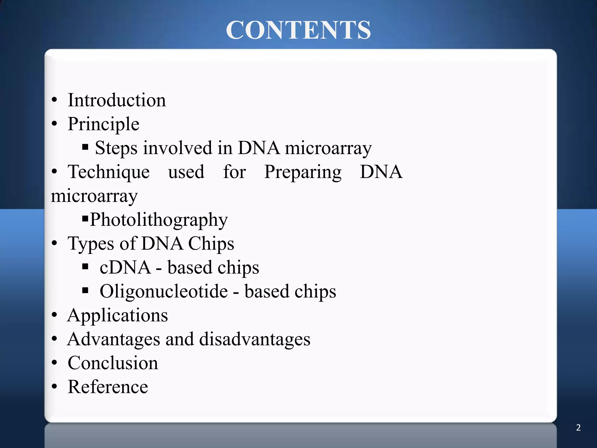 Dna microarray (dna chips) | PPTX