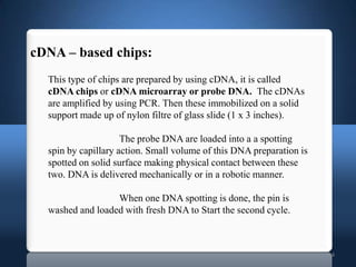 Dna microarray (dna chips) | PPTX