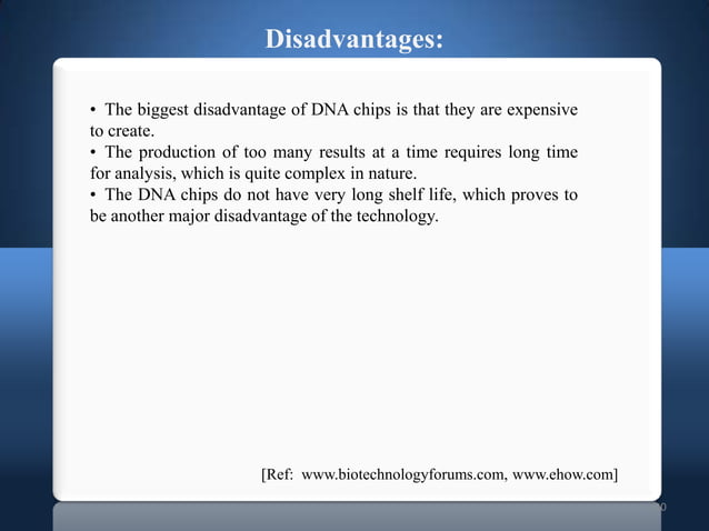 Dna microarray (dna chips) | PPTX