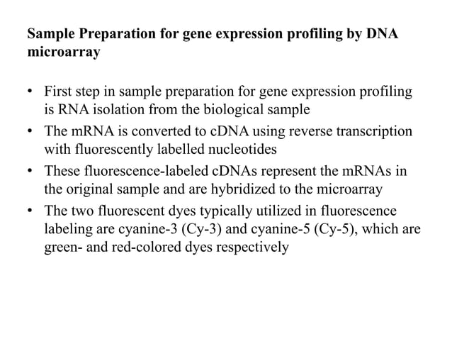 DNA microarray final ppt. | PPTX
