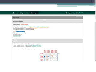 DNA microarray integromics analysis platform | PPTX